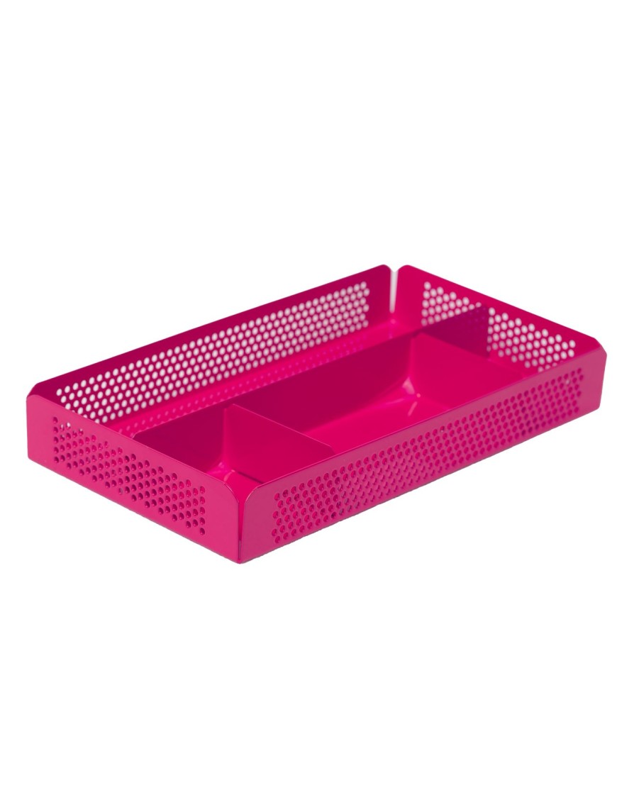 Compartmented tray / Case. Pink color