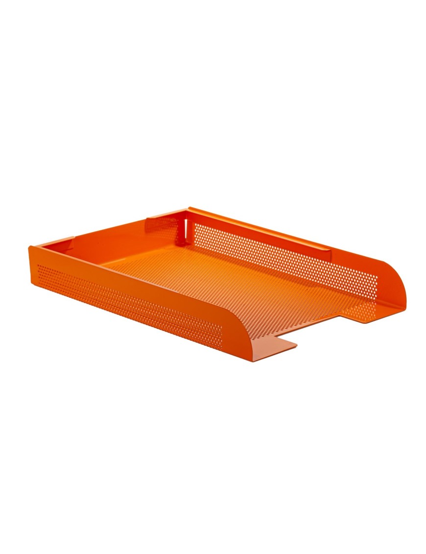 Stackable document tray. Orange (one unit)