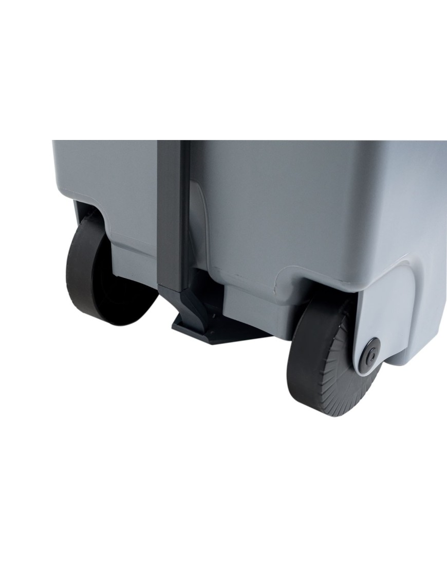 Container with pedal (80 Liters) (Recycling adhesive). Lid in green