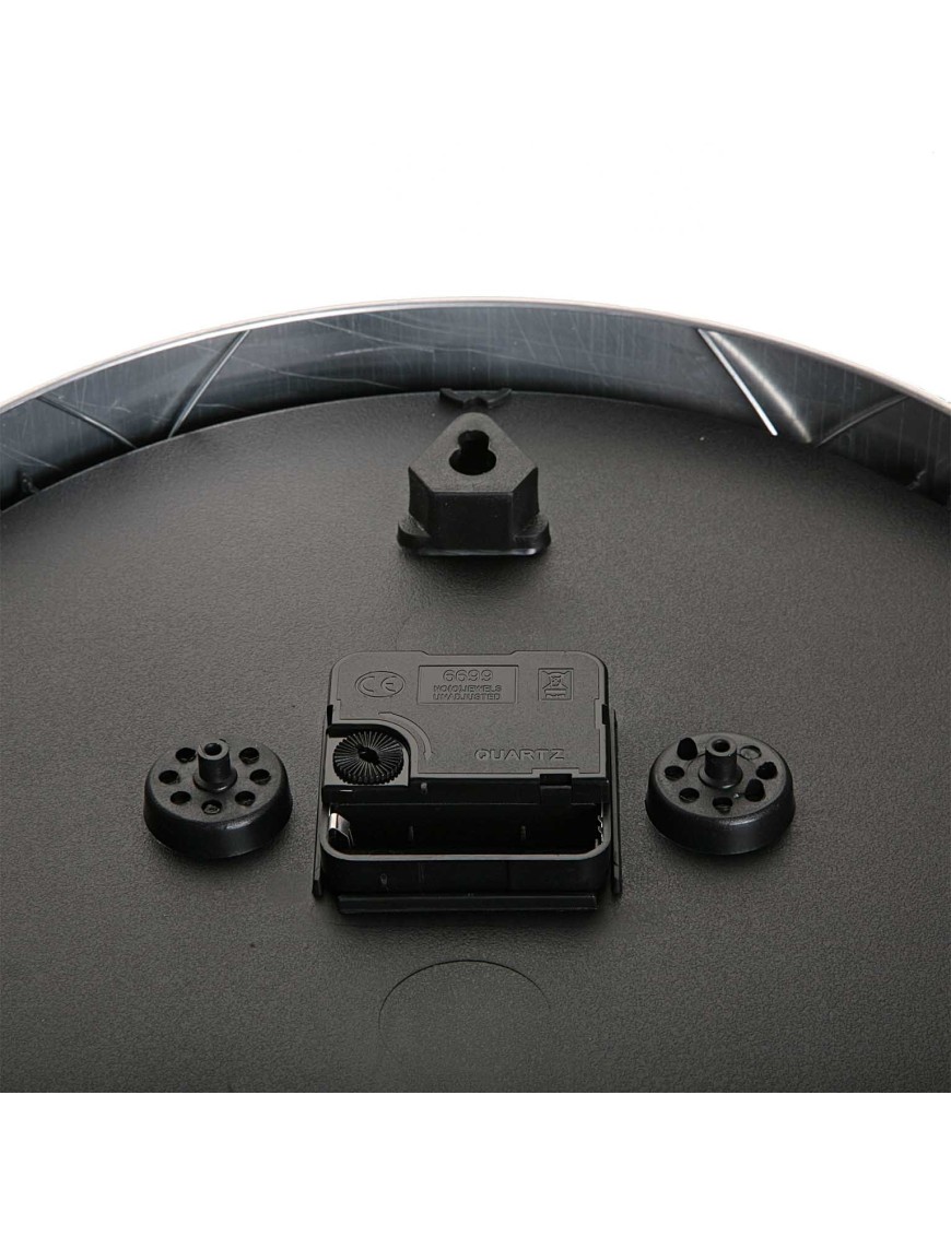 SILVER GREY KITCHEN CLOCK 30 CM