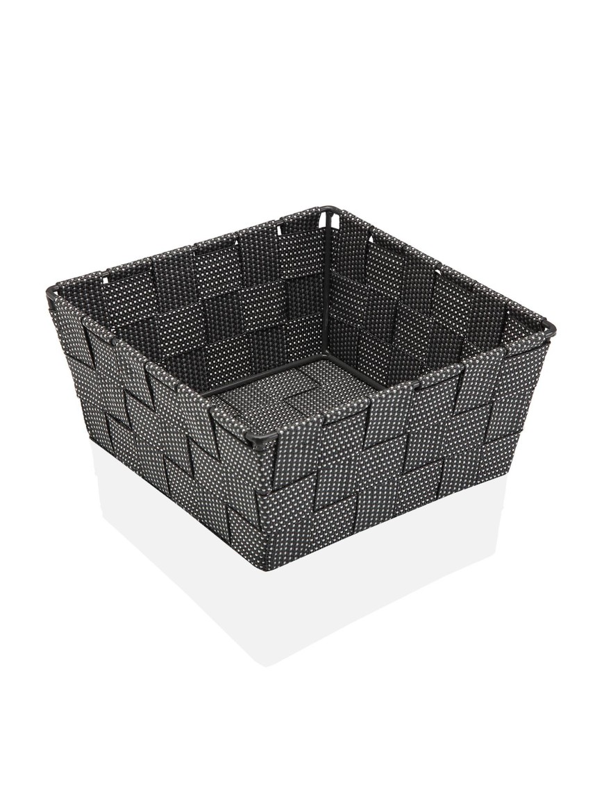 MEDIUM GREY BASKET MODEL ZAID 9x19x19 cm