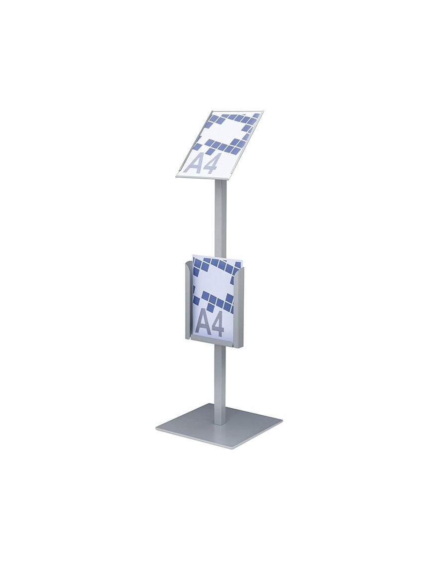 Free-standing display stand.