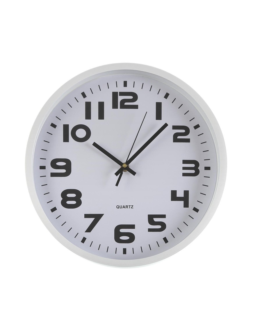WHITE KITCHEN CLOCK 30,5CM MODEL TADEO