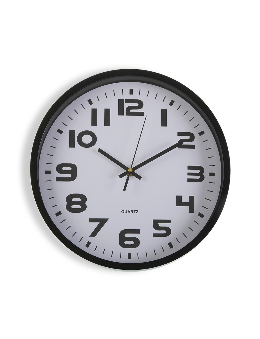 BLACK KITCHEN CLOCK 30,5CM MODEL URIEL