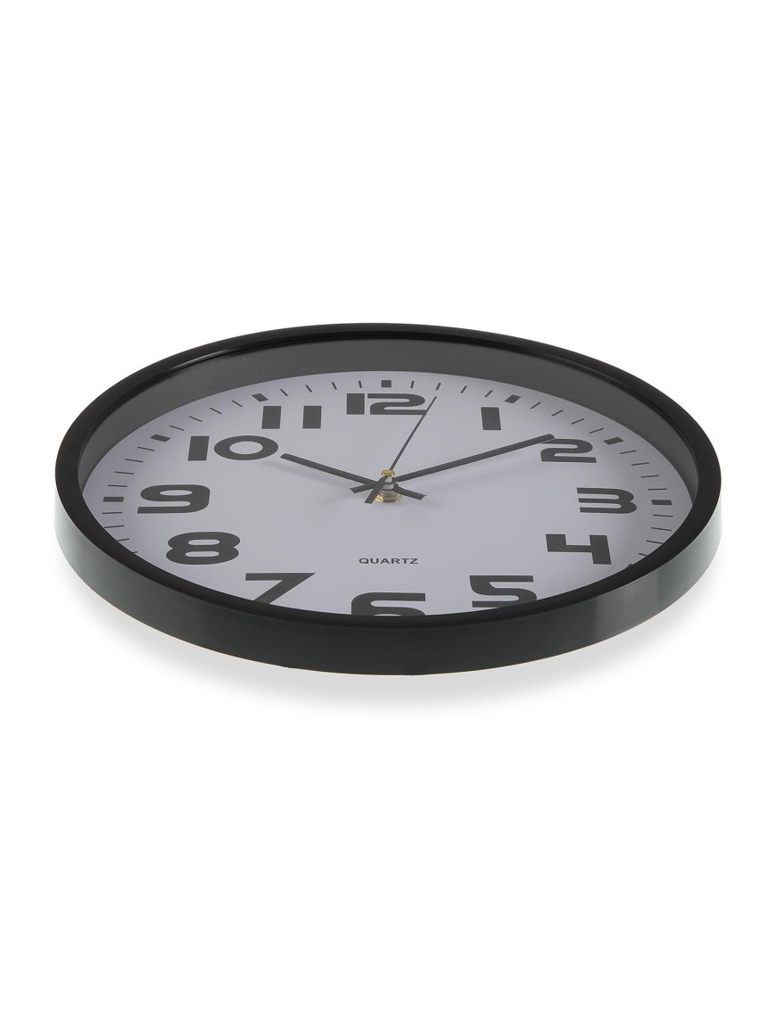 BLACK KITCHEN CLOCK 30,5CM MODEL URIEL