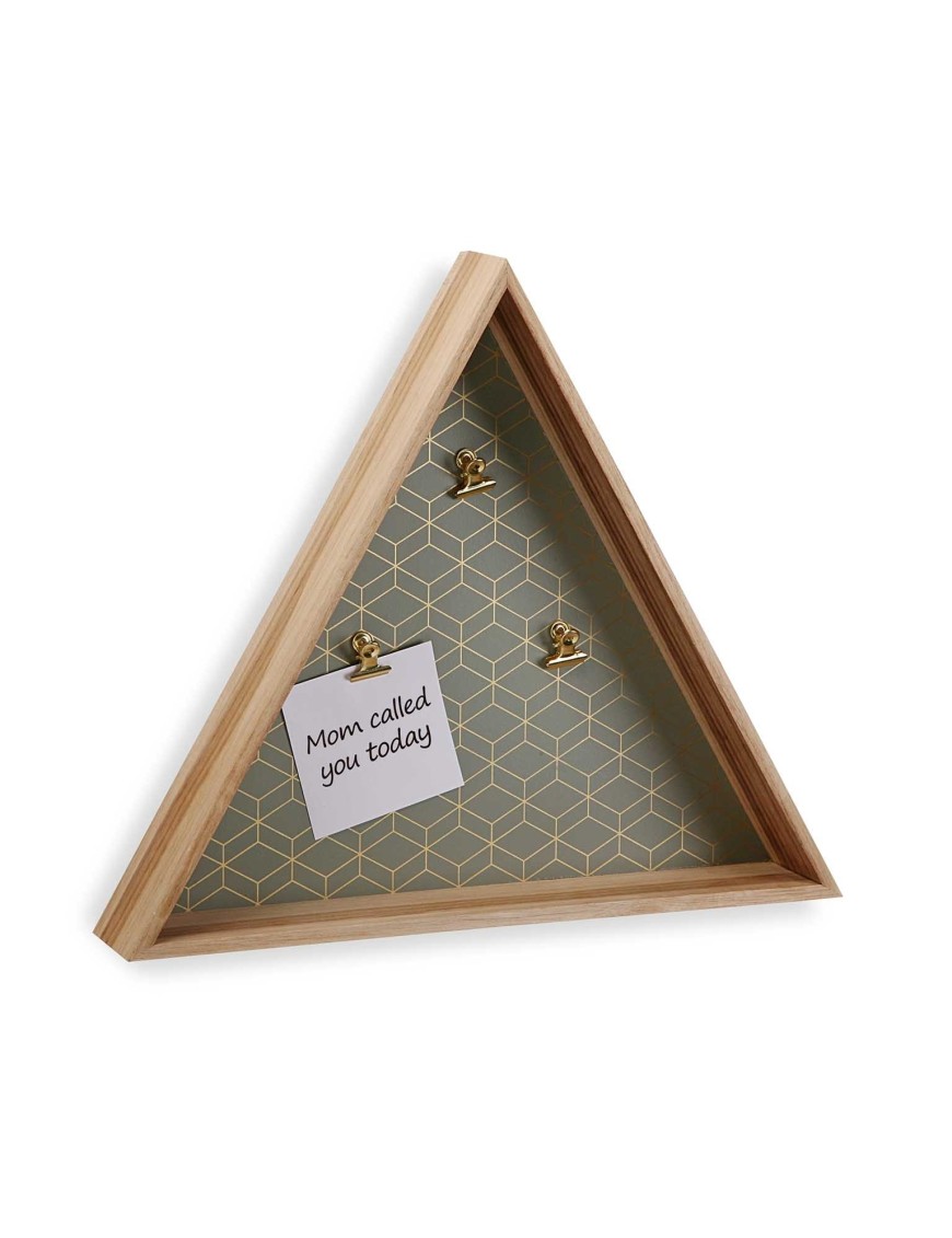 WOODEN WALL NOTE HOLDER