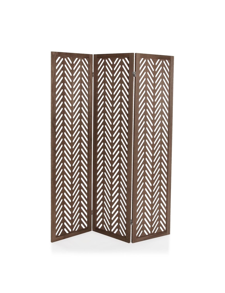 PARAVENT EN BOIS. MODÈLE DE LIGNES