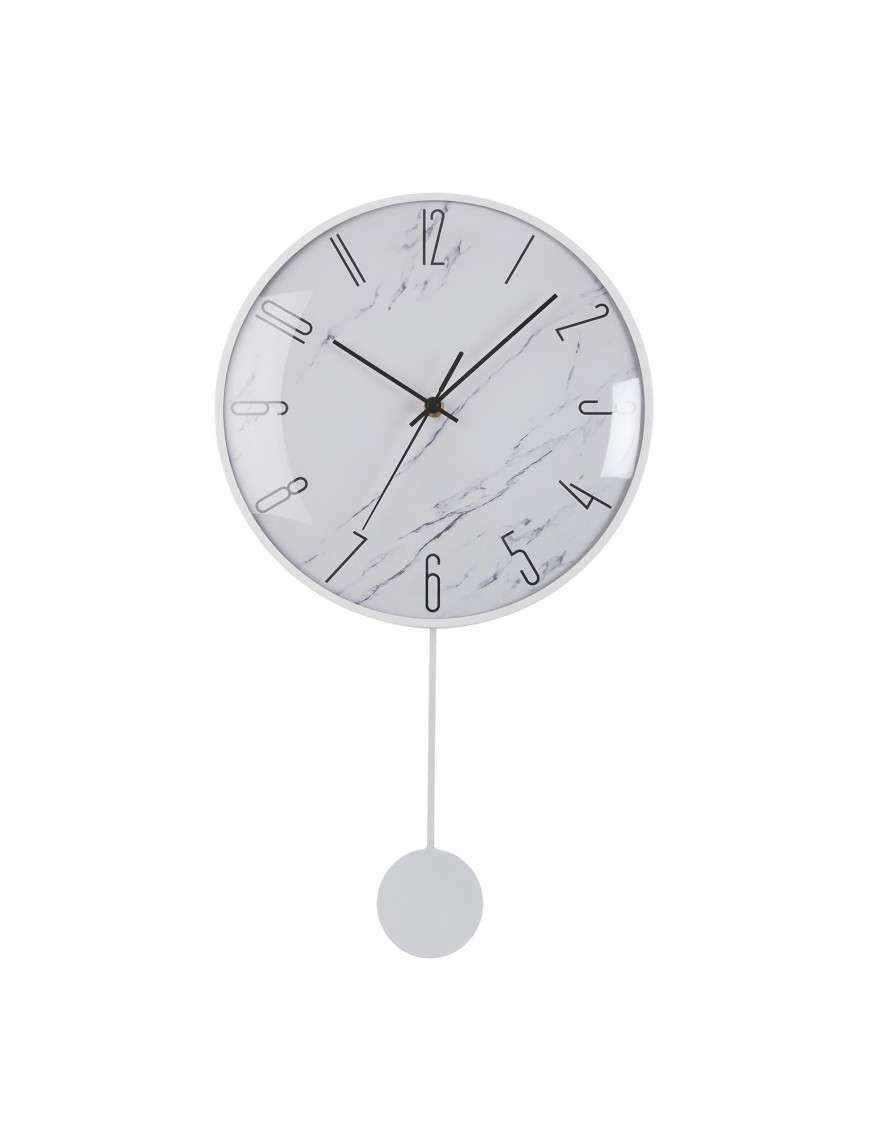 WALL CLOCK WITH WHITE PENDULUM 29CM LEVI MODEL