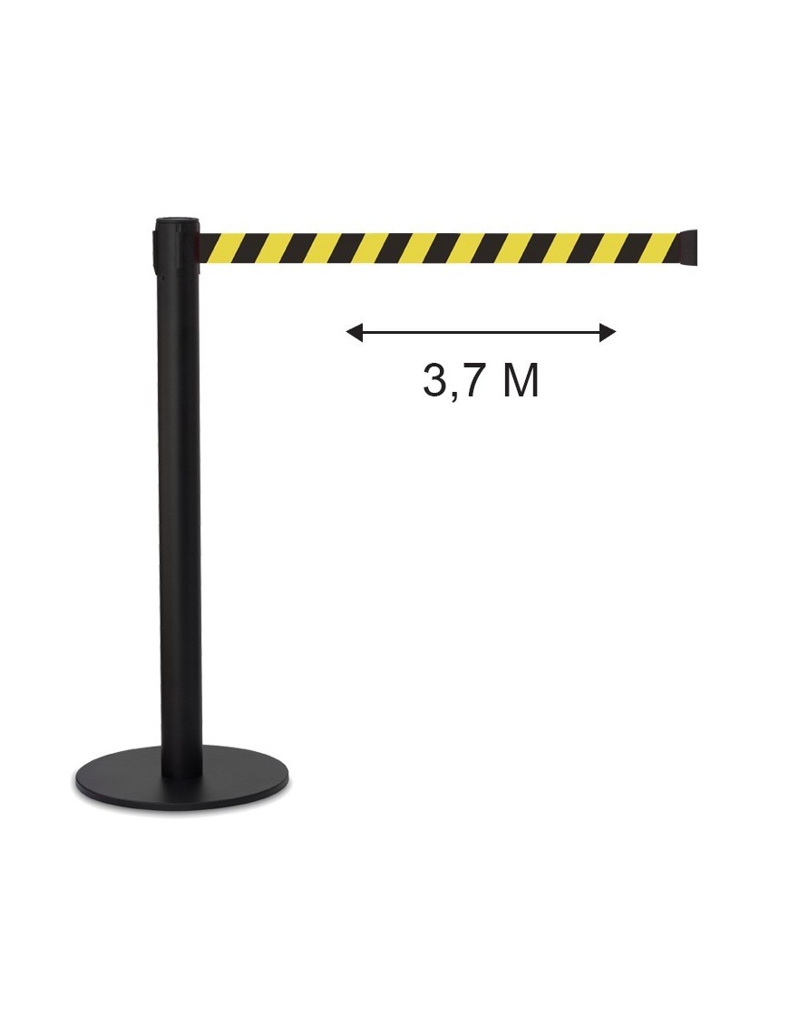 Poteau à sangle extensible et rétractable 3,7 mètres