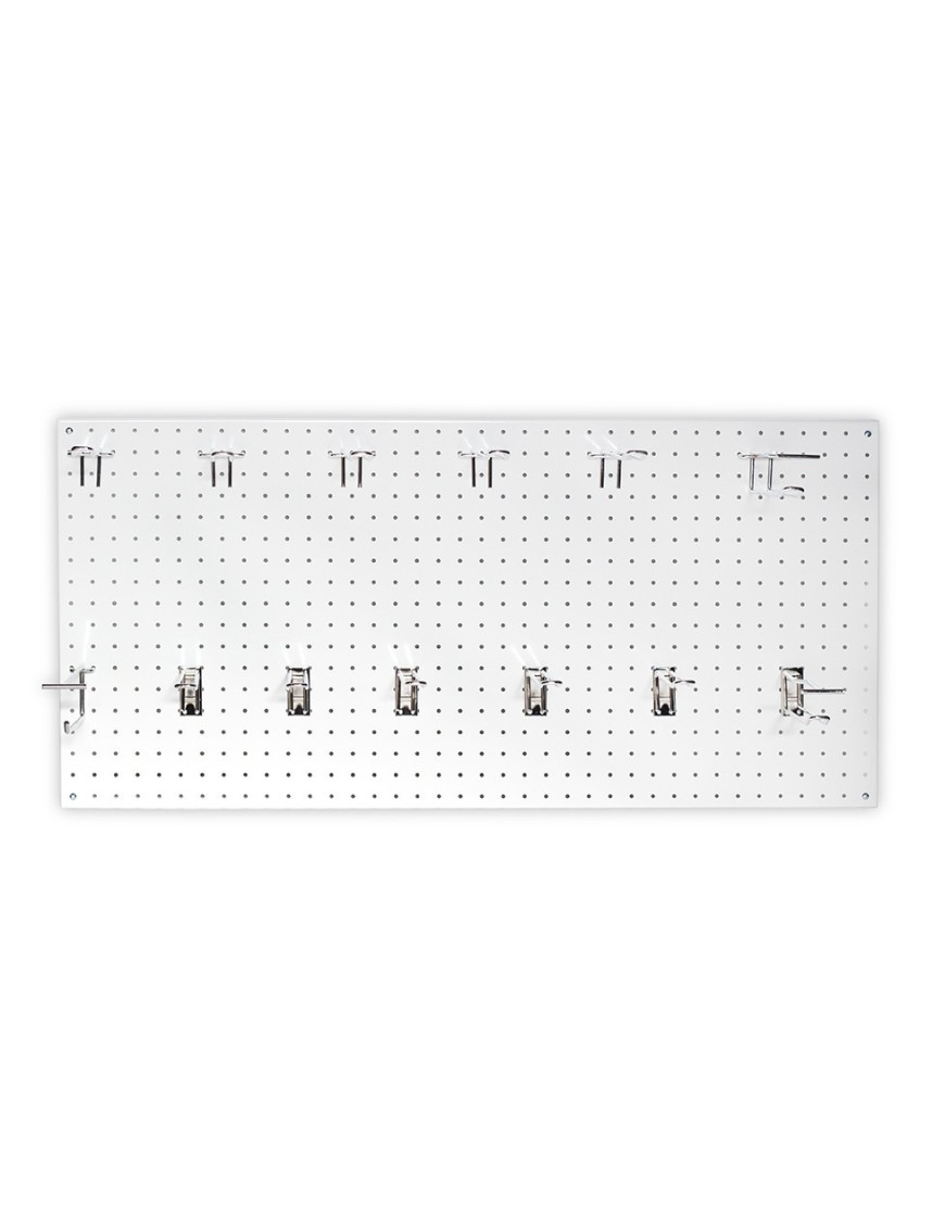 Perforated wall panel made of perforated (White)