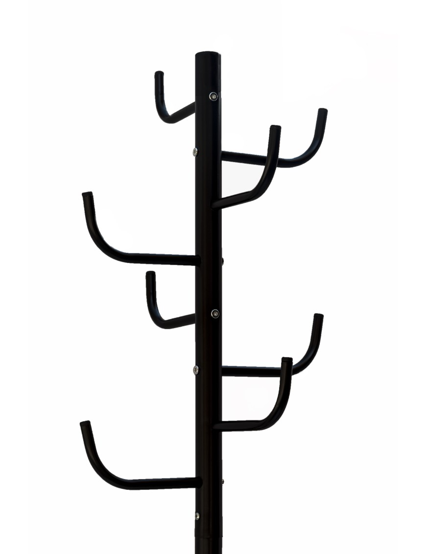 Metal coat rack stand. Black color (eco)