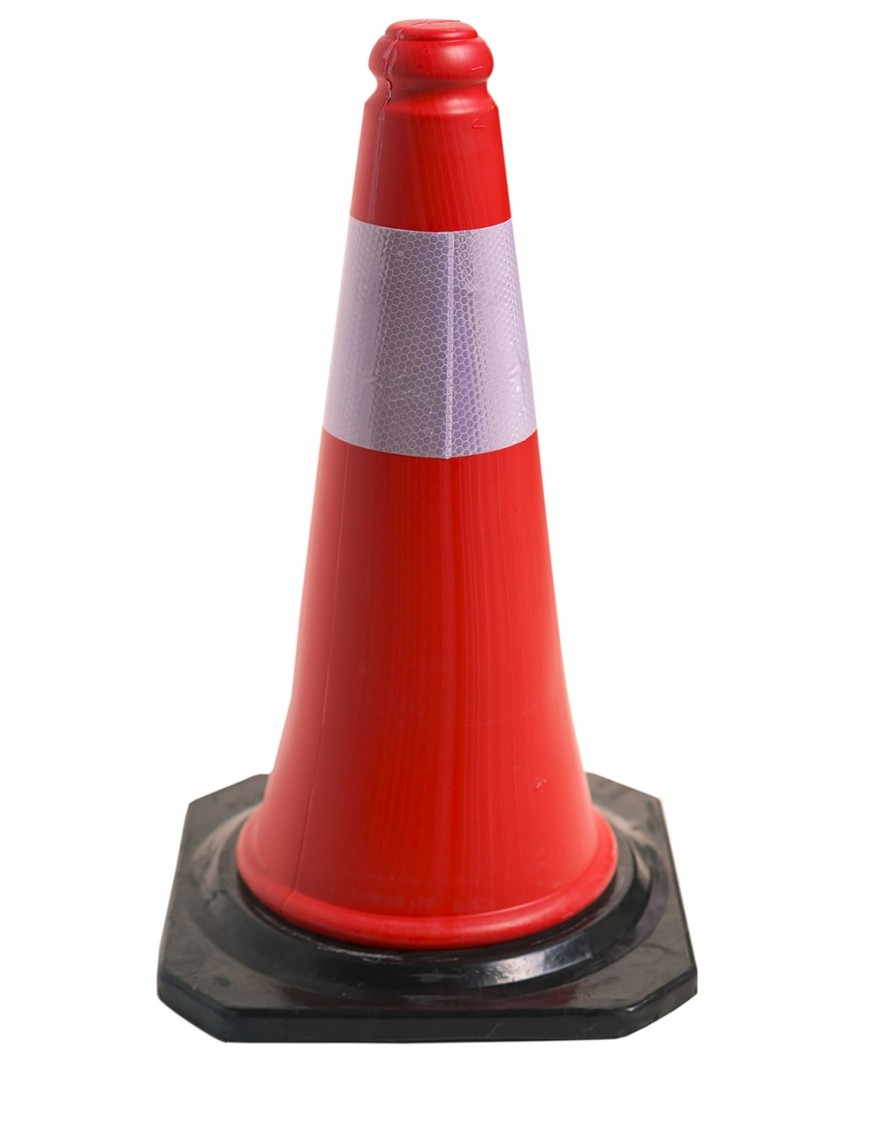 Reflective Cones with rubber Base (75 cm.)
