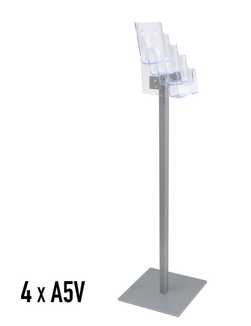 Présentoir sur pied A5V 4 Compartiments