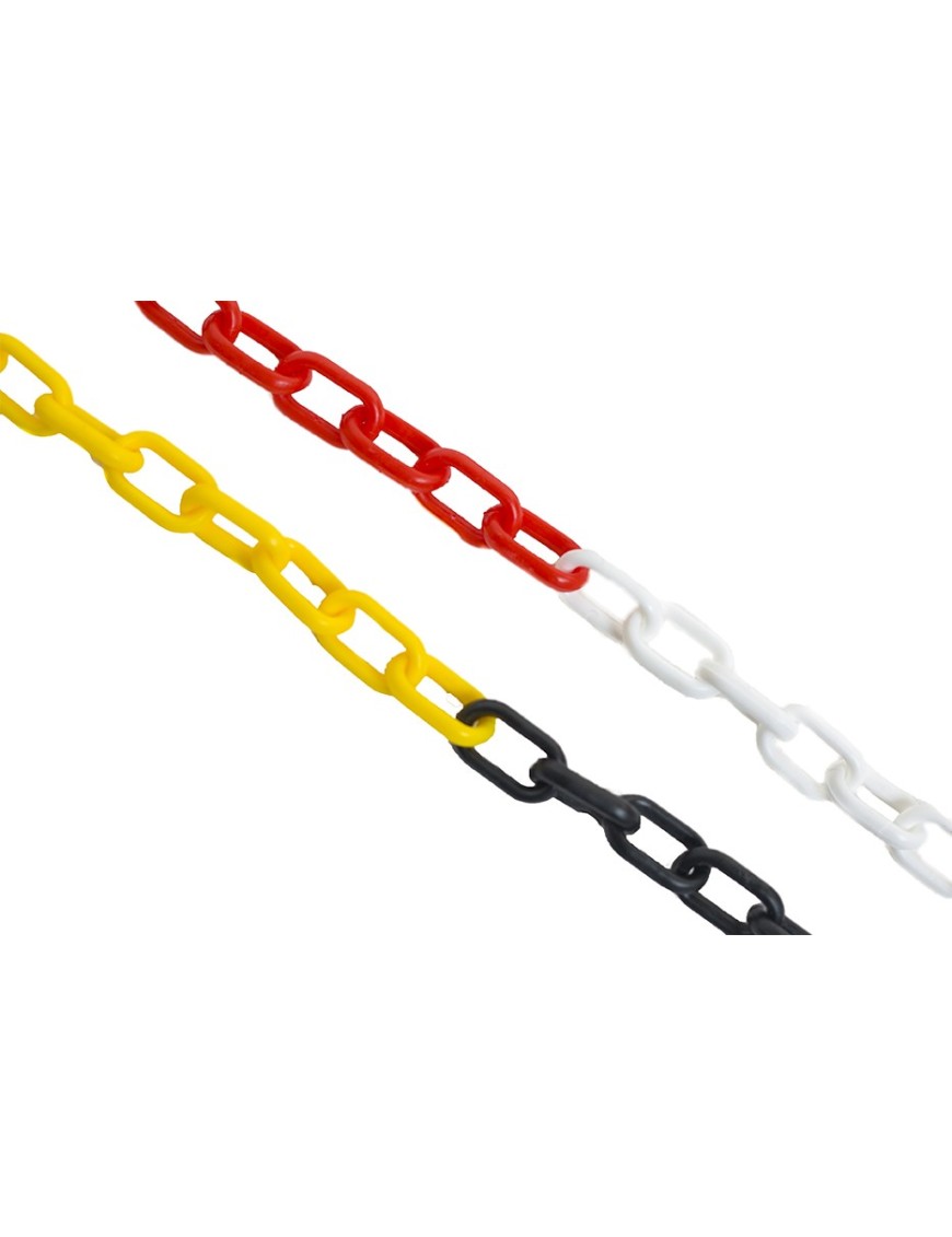 Chain made of polyethylene - 8 millimeters. Yellow and black color
